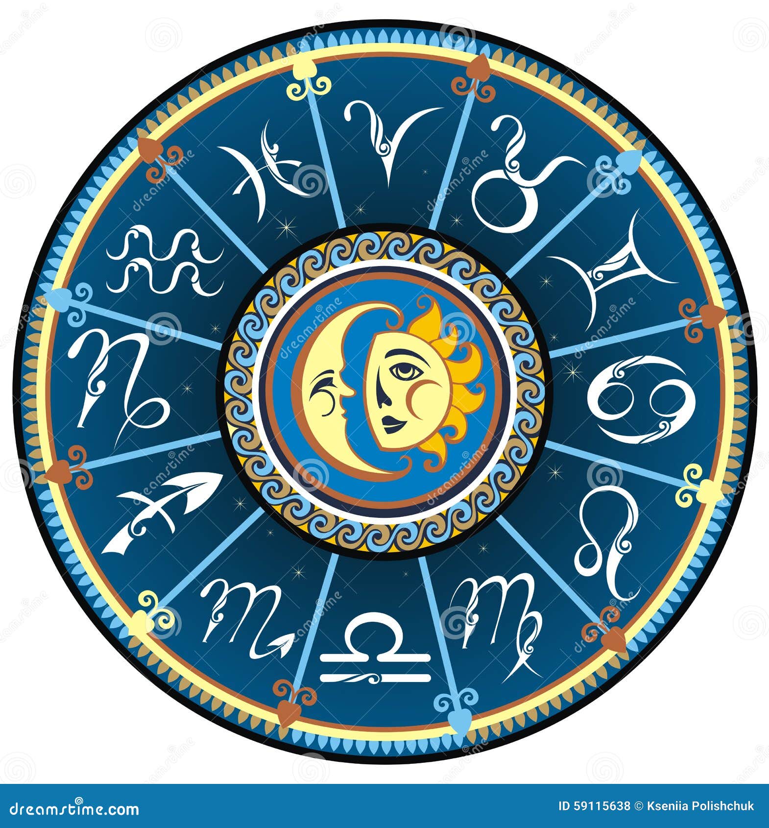 Satz Des Symbol-Sternzeichens Vektor Abbildung - Illustration von ikone ...