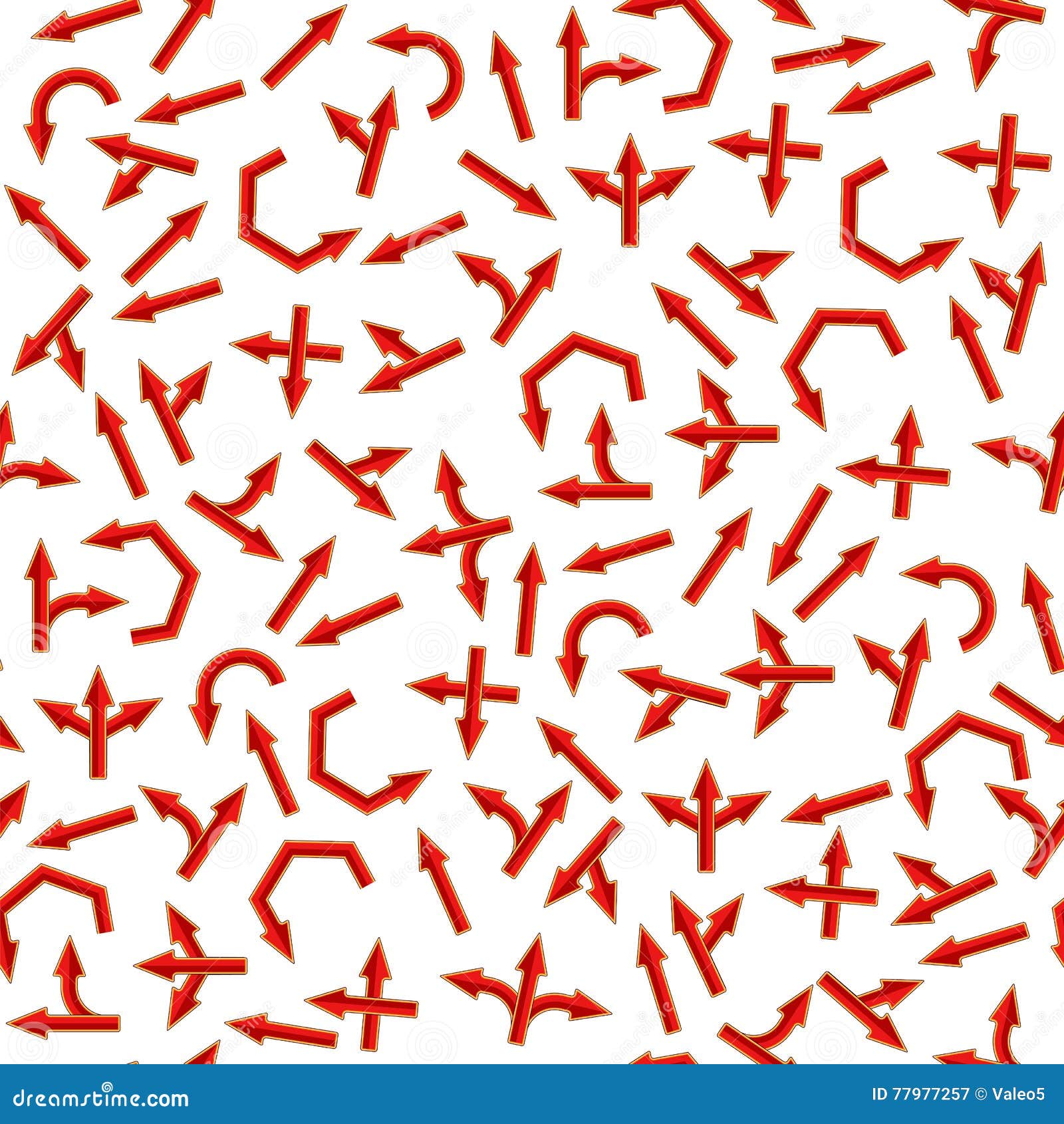 Satz Rote Pfeile Lokalisiert Stock Abbildung - Illustration von ...