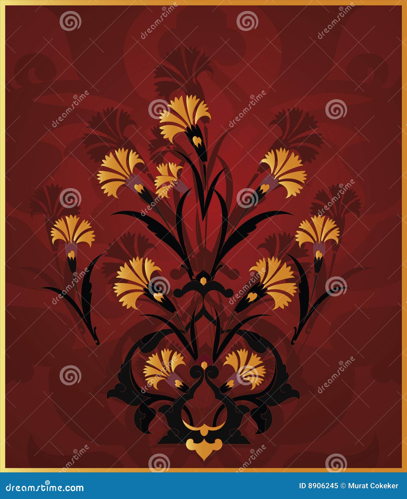 Saubere Auslegung Der Traditionellen Osmane Vektor Abbildung ...