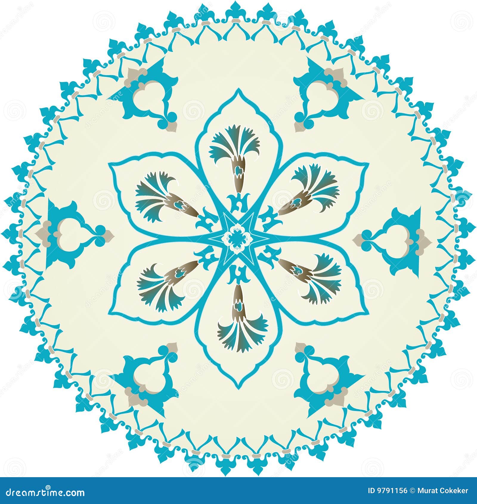 Saubere Auslegung Der Traditionellen Osmane Vektor Abbildung ...