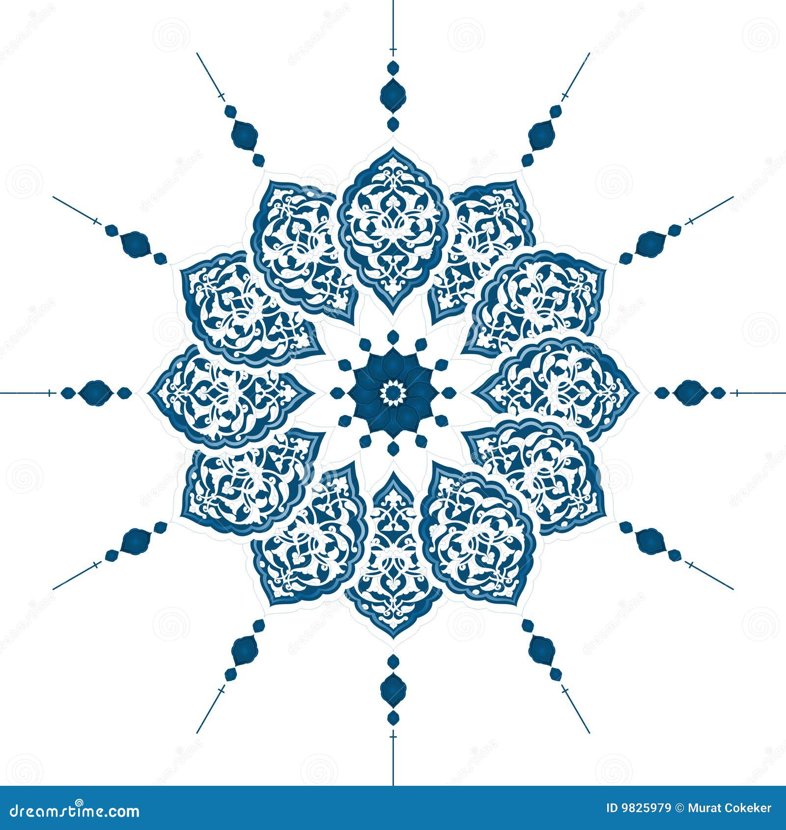 Saubere Auslegung Der Traditionellen Osmane Vektor Abbildung ...