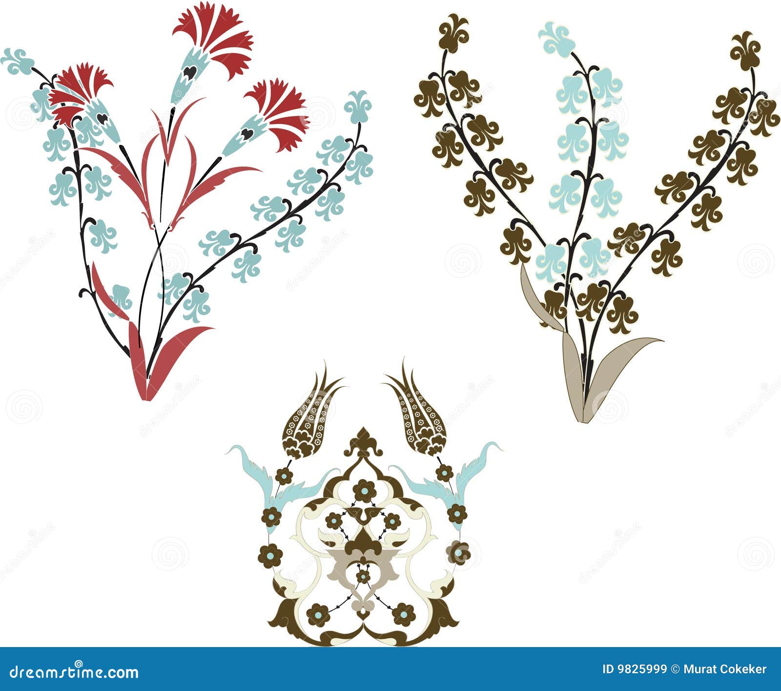 Saubere Auslegung Der Traditionellen Osmane Vektor Abbildung ...