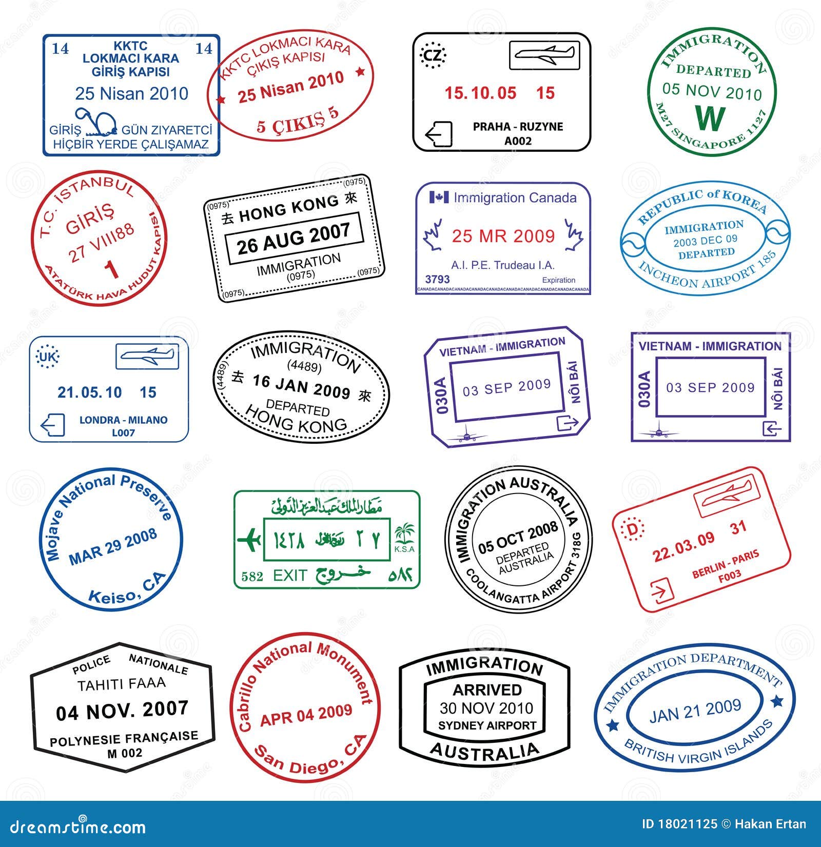 Saubere Pass-Stempel vektor abbildung. Illustration von berlin - 18021125
