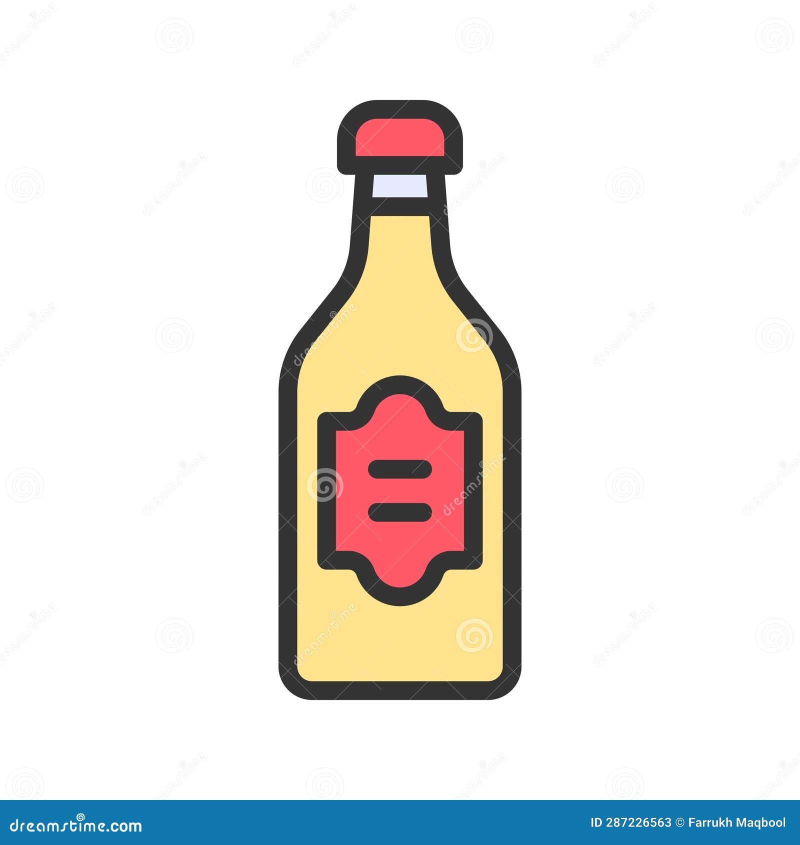 Sauce Icon Image. stock illustration. Illustration of line - 287226563