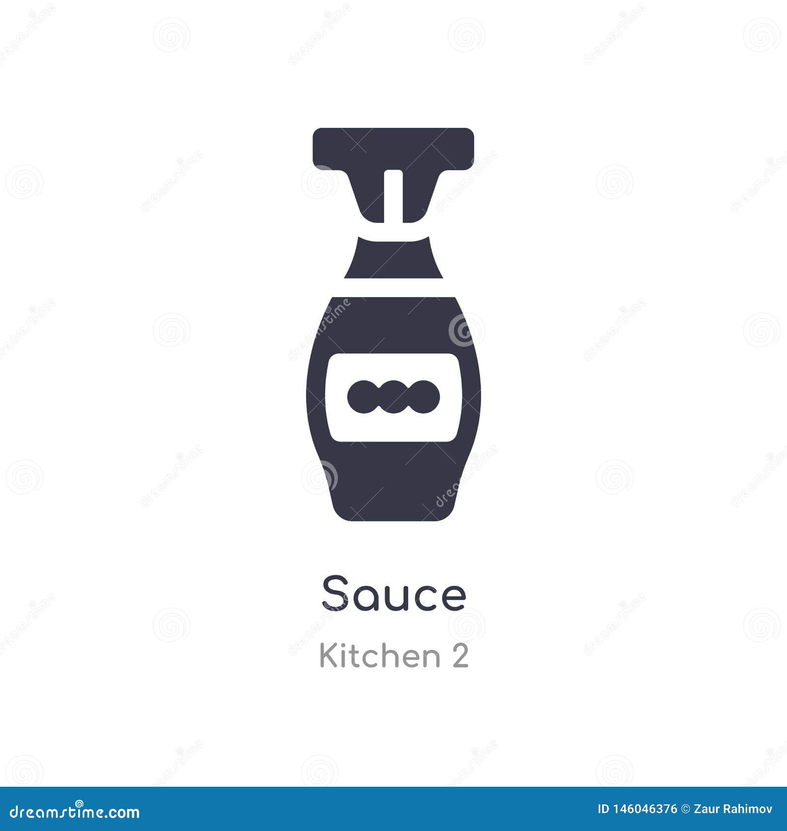 Sauce Icon. Isolated Sauce Icon Vector Illustration from Kitchen 2 ...