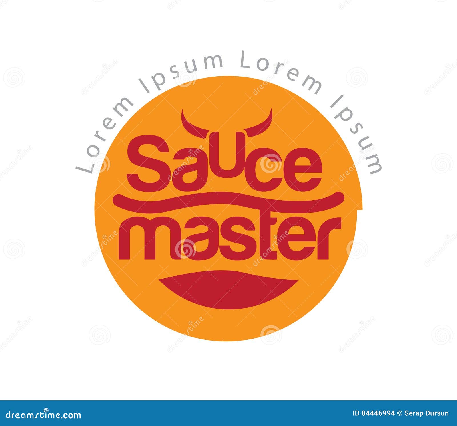 Sauce Master Logo Design stock vector. Illustration of isolated - 84446994