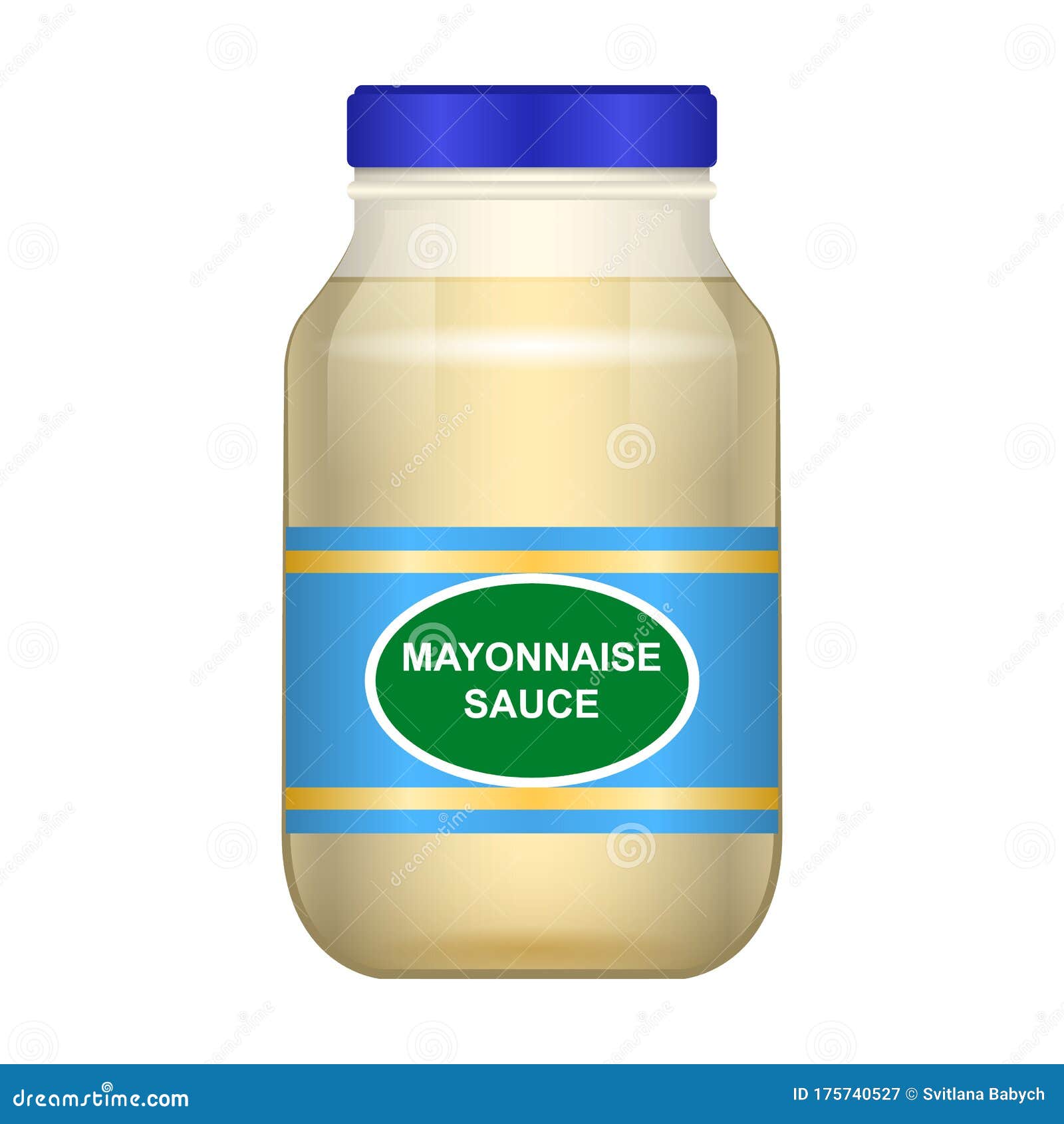 Mayonnaise Jar Vector Icon Symbol Isolated On White Background ...