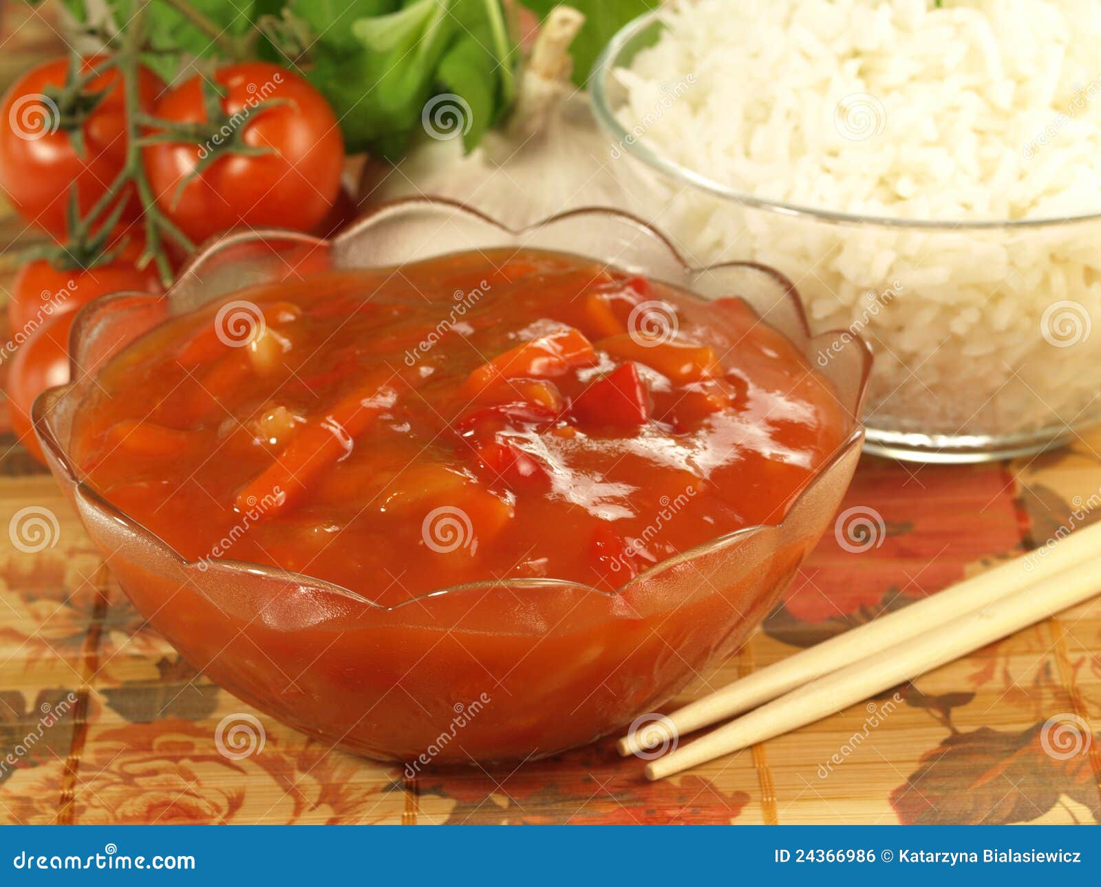 Sauce for rice stock photo. Image of lunch, pineapple - 24366986