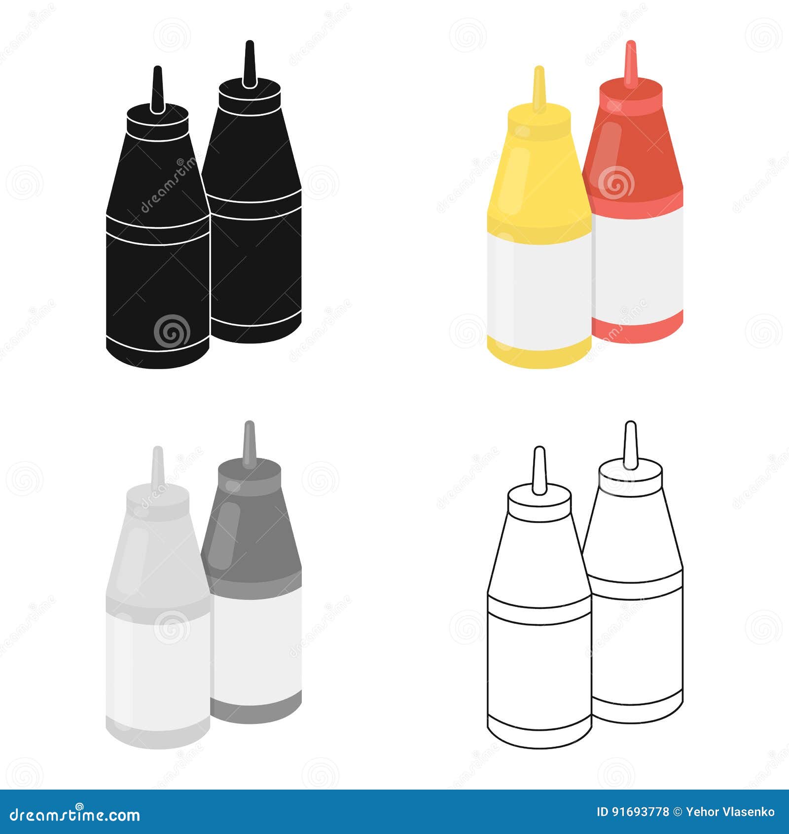 Sauce Vector Icon in Cartoon Style for Web Stock Vector - Illustration ...
