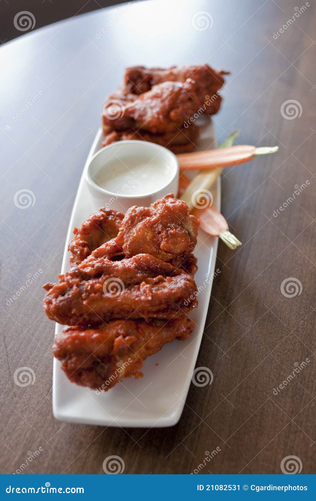 Sauced Chicken Wing Plate stock image. Image of pepper - 21082531