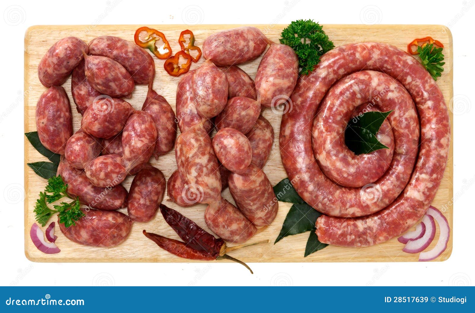 Saucisse calabraise image stock. Image du hachage, oignon - 28517639