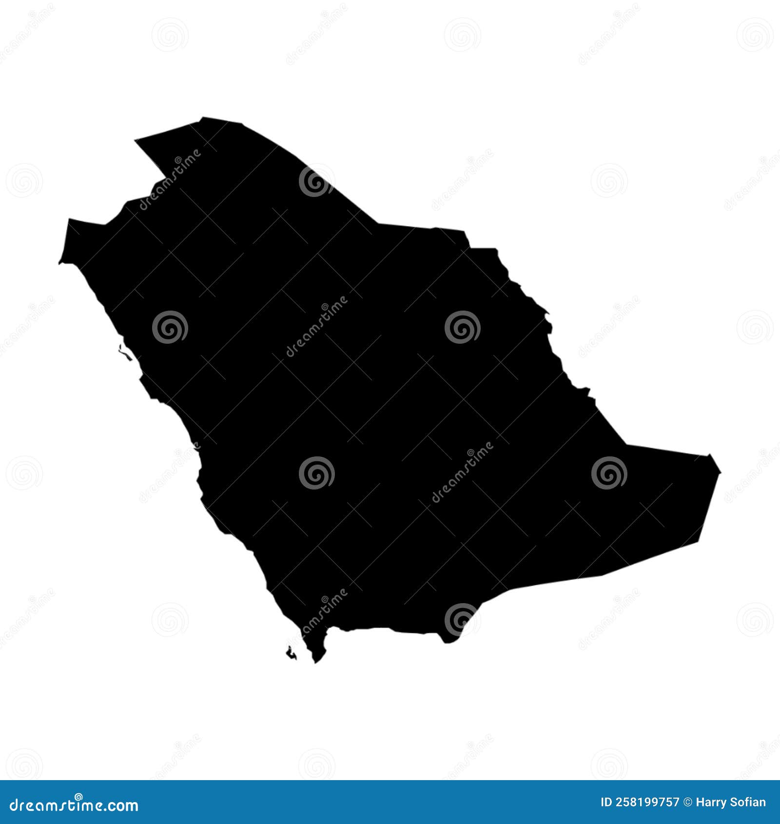 Saudi Arabia blind map stock illustration. Illustration of business ...