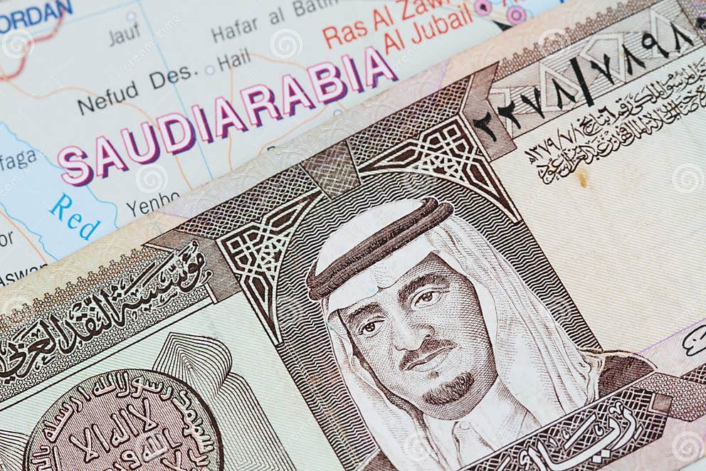 Saudi Arabia Currency stock image. Image of atlas, border - 18018825