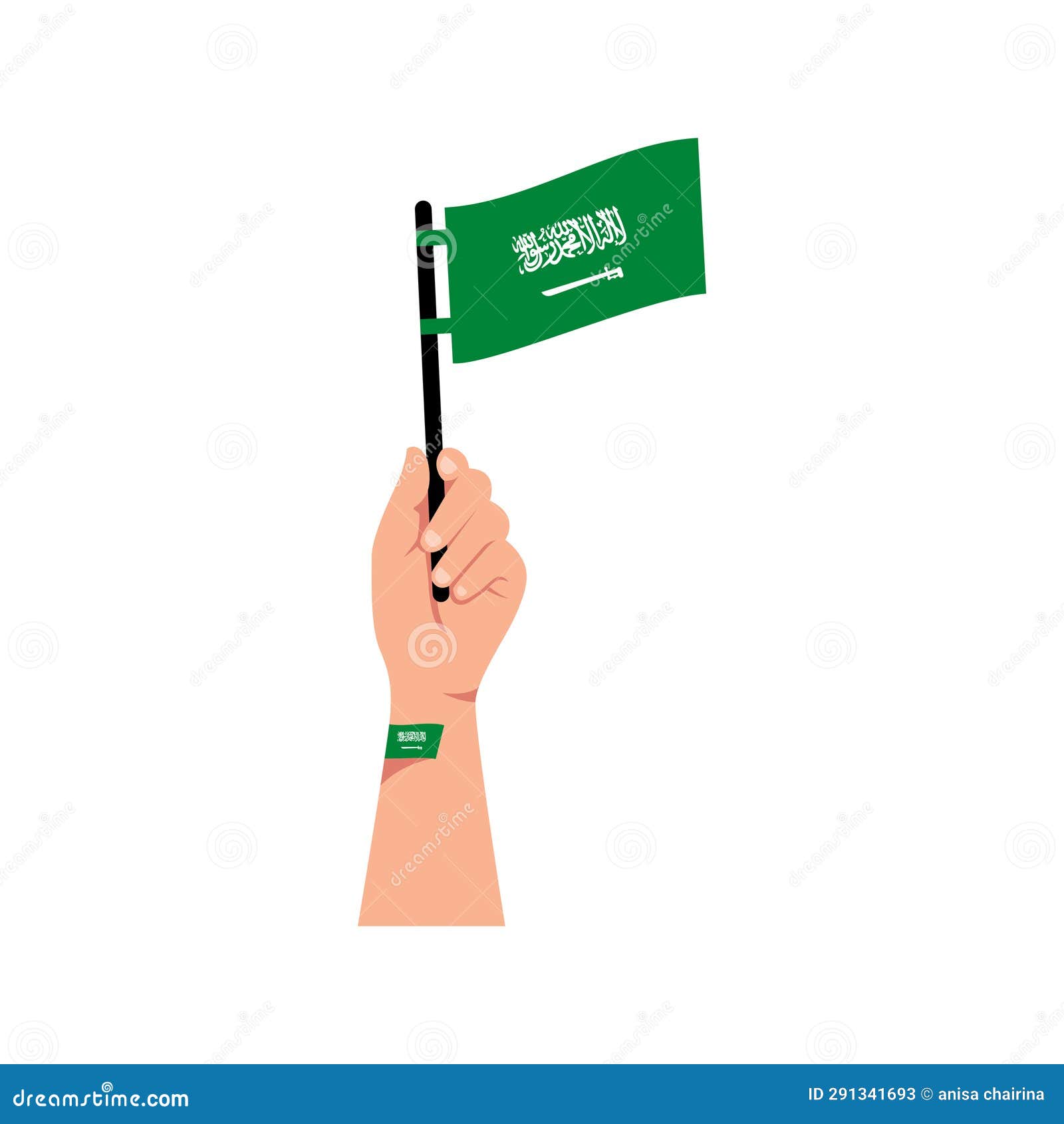Saudi Arabia Element Independence Day Illustration Design Vector Stock ...
