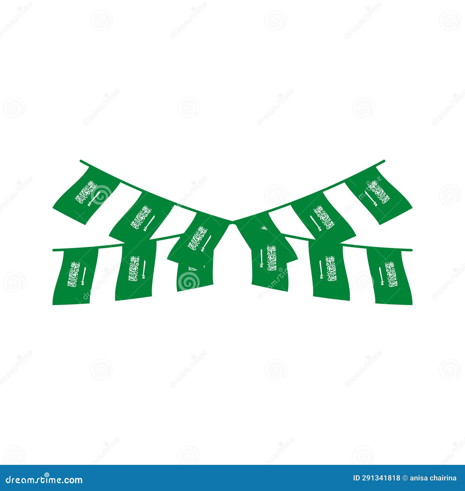 Saudi Arabia Element Independence Day Illustration Design Vector Stock ...