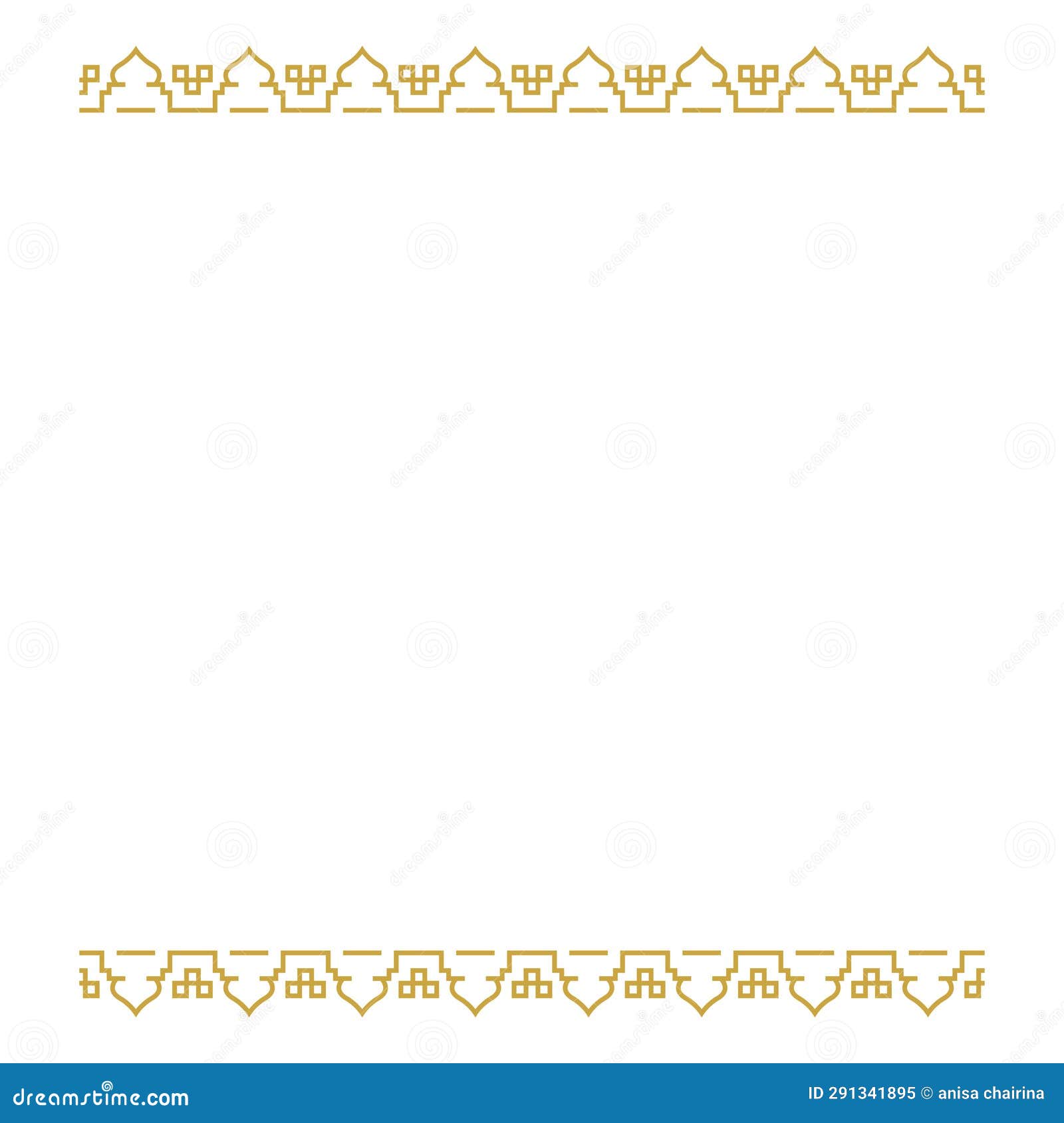 Saudi Arabia Frame Pattern Design. Arabic Frame Stock Illustration ...