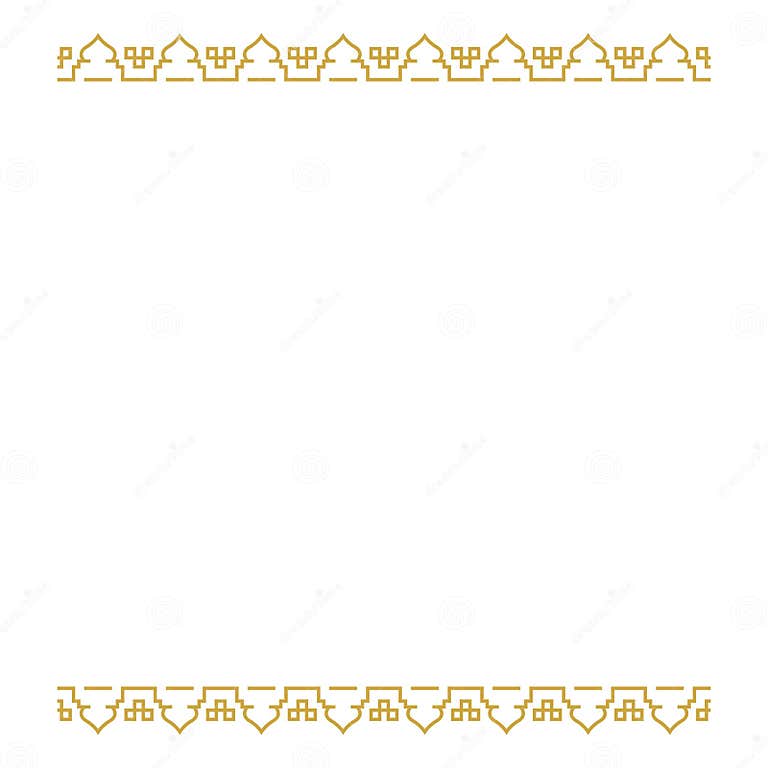 Saudi Arabia Frame Pattern Design. Arabic Frame Stock Illustration ...