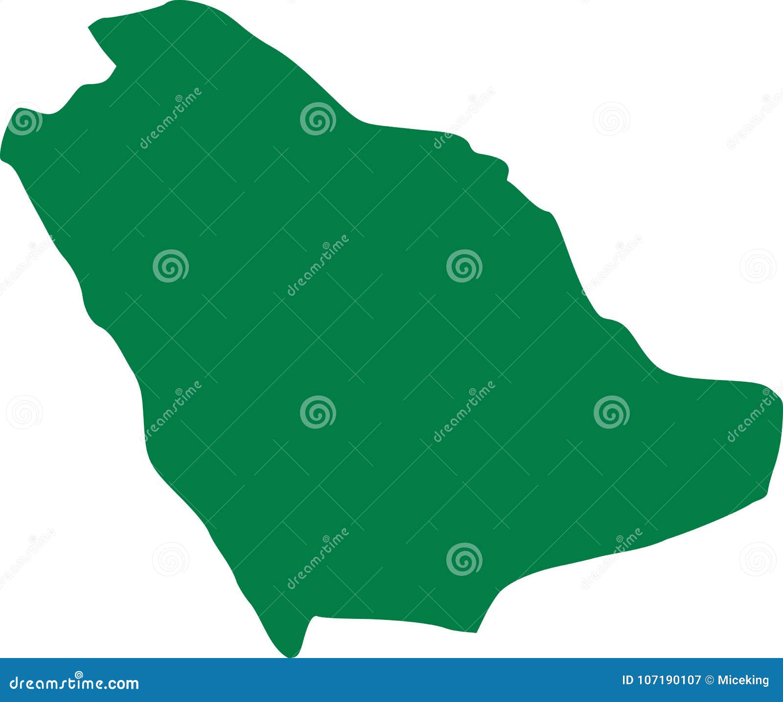 Saudi Arabia map stock vector. Illustration of cartography - 107190107