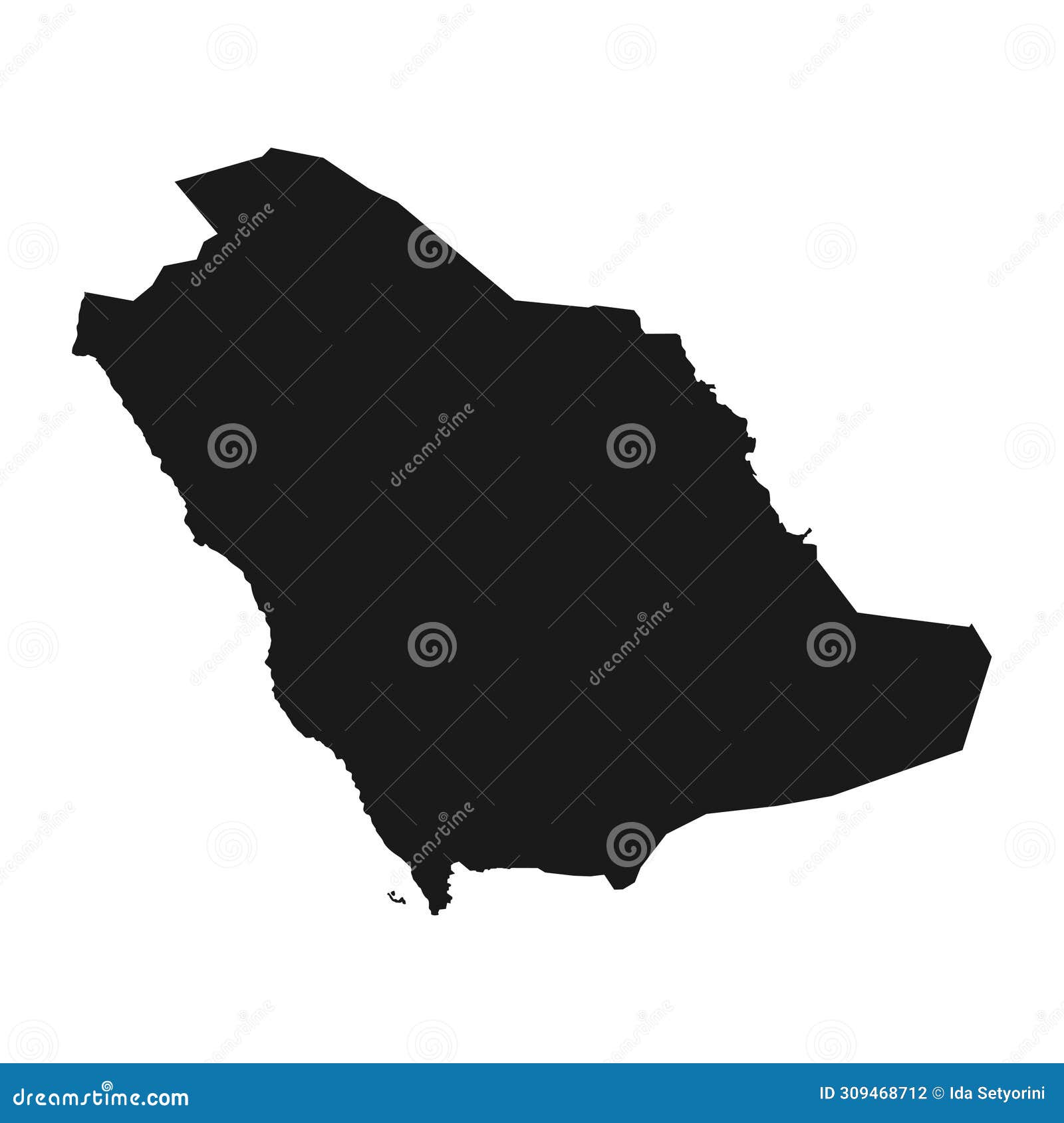 Saudi Arabia Map Icon Vector Stock Illustration - Illustration of ...