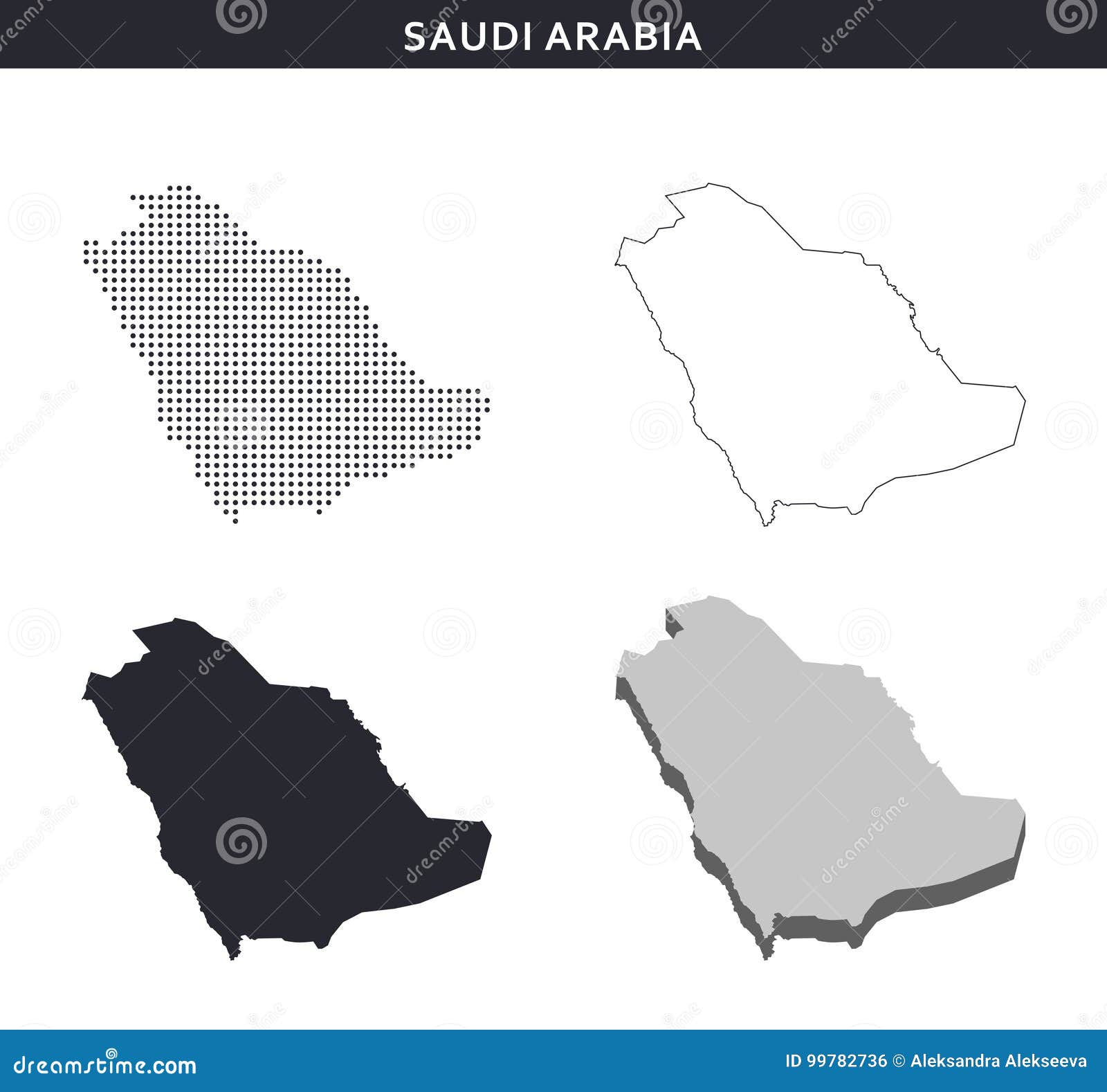 Saudi Arabia Map Vector Collection, Abstract Patterns Stock Vector ...