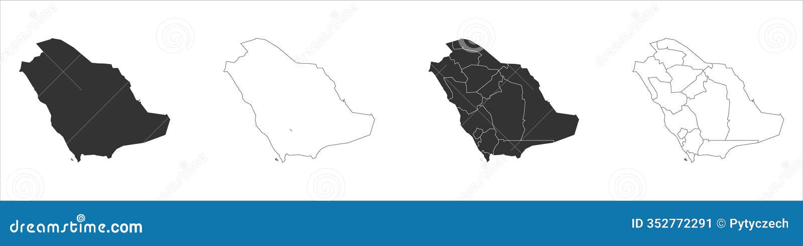 Saudi Arabia Political Map of Administrative Divisions Stock Vector ...