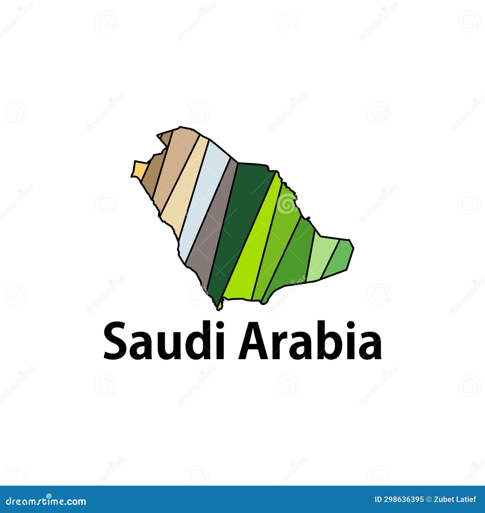 Saudi Arabia Regions Map, Vector File Map Of Saudi Arabia, Green ...