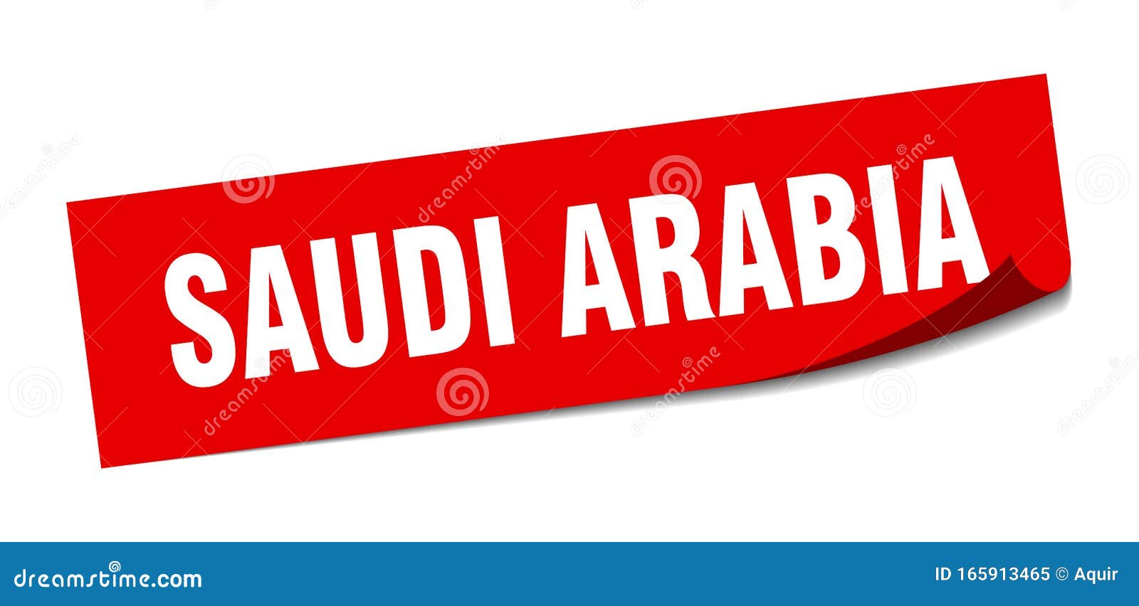 Saudi Arabia Sticker. Saudi Arabia Square Peeler Sign Stock Vector ...