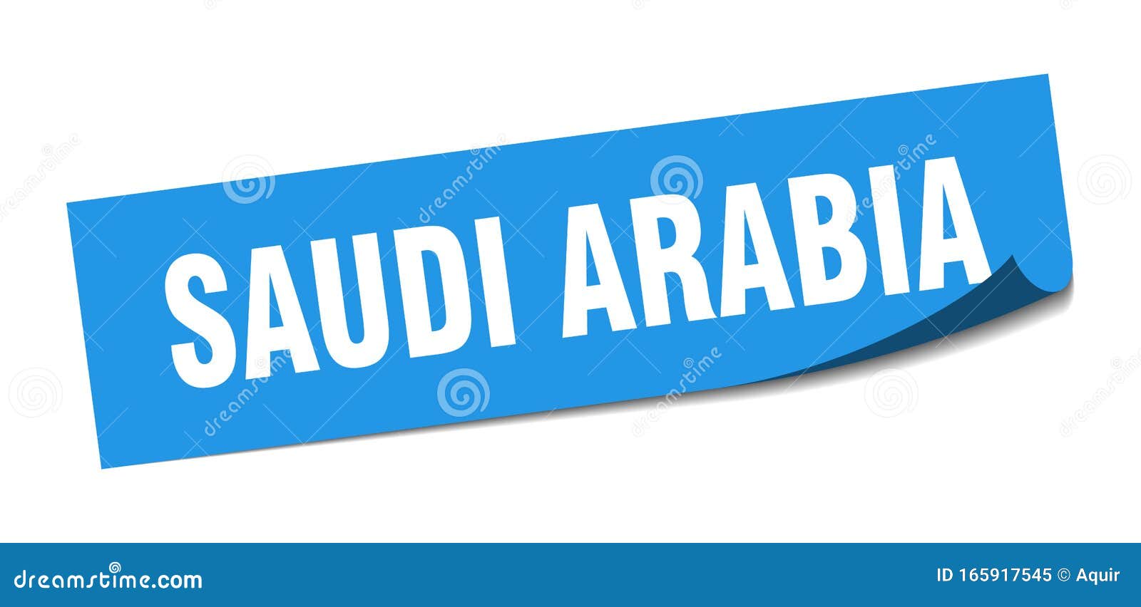 Saudi Arabia Sticker. Saudi Arabia Square Peeler Sign Stock Vector ...
