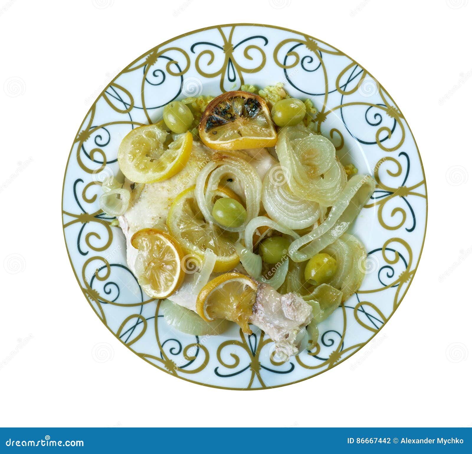 Saudi Arabian Lemon Chicken Stock Photo - Image of cook, hamod: 86667442