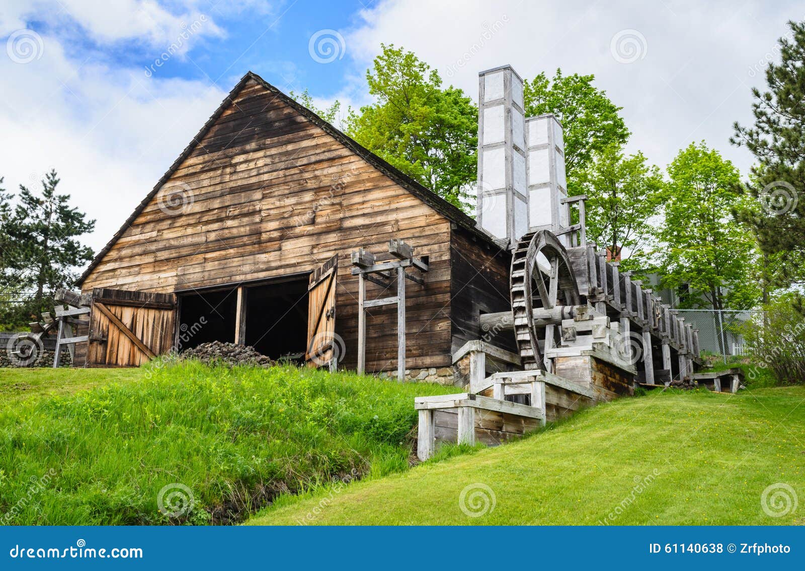 Saugus Iron Works National Historic Site Stock Photo - Image of mill ...