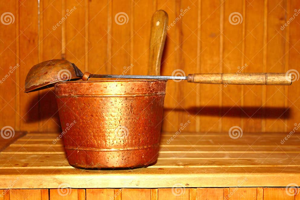 Sauna stock photo. Image of heat, clean, sweating, dipper - 13078784