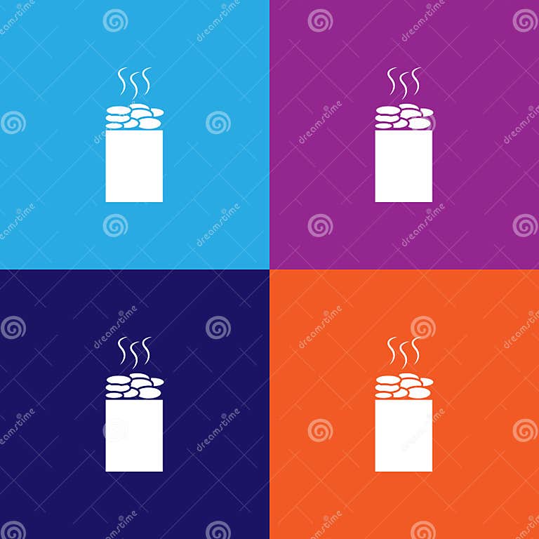 Sauna Stones Icon Bathroom And Sauna Element Icon Stock Illustration