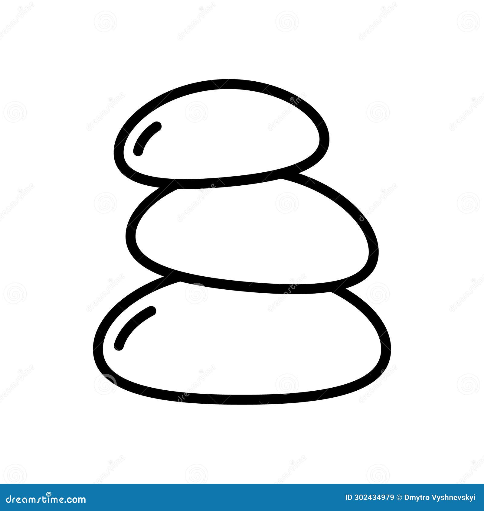 Sauna Stones Icon Bathroom And Sauna Element Icon Signs Outline