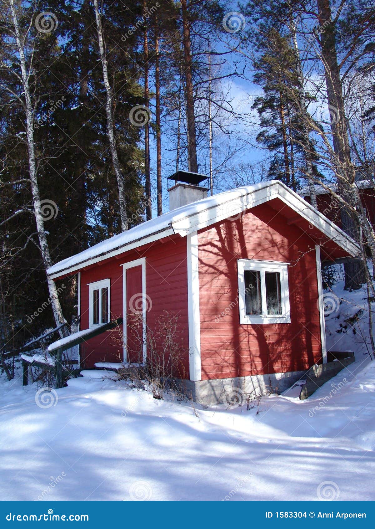 Sauna in the winter stock photo. Image of pure, snowy - 1583304