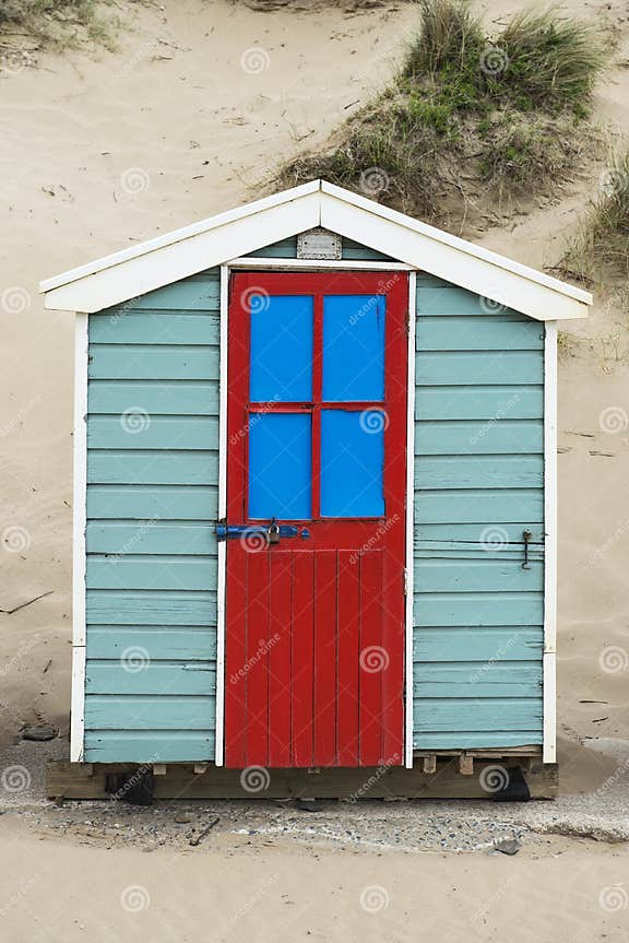 Saunton Sands Beach Huts stock photo. Image of painted - 36096766