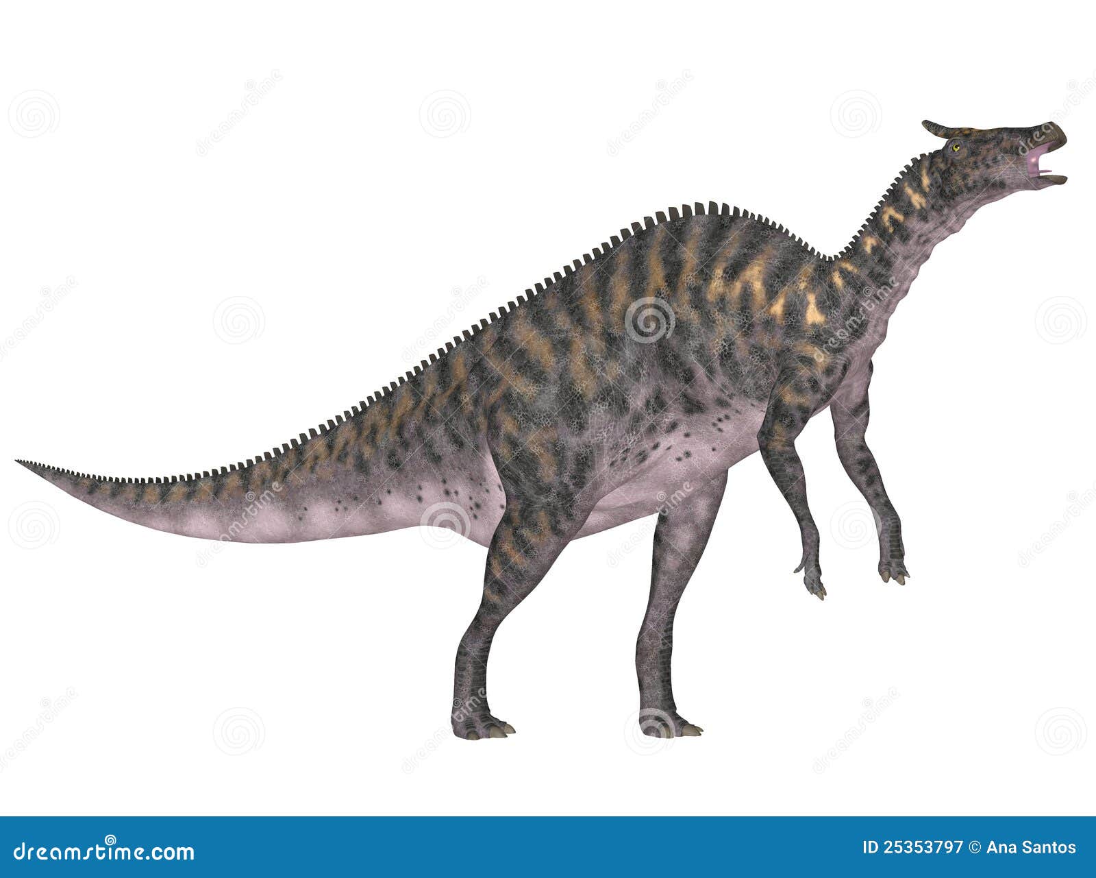 Saurolophus Osborni Dinosaur Stock Photography | CartoonDealer.com ...