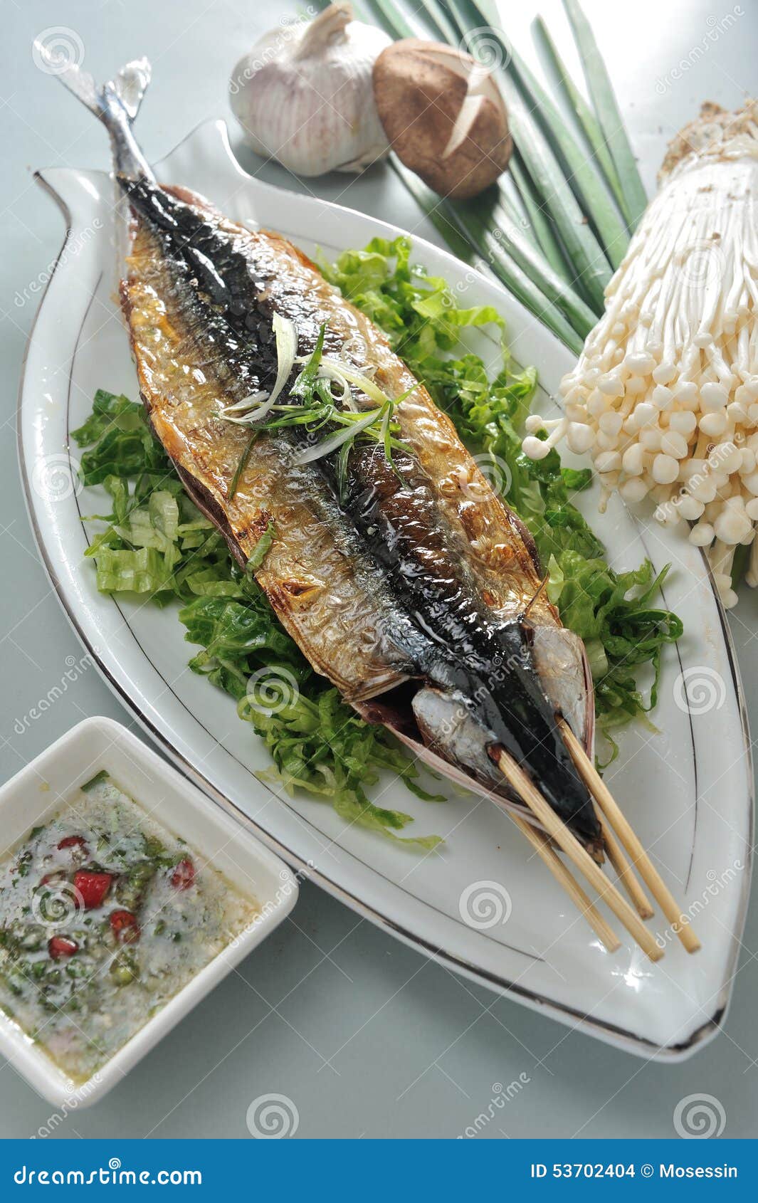 Saury stock photo. Image of salty, fruit, meal, fish - 53702404