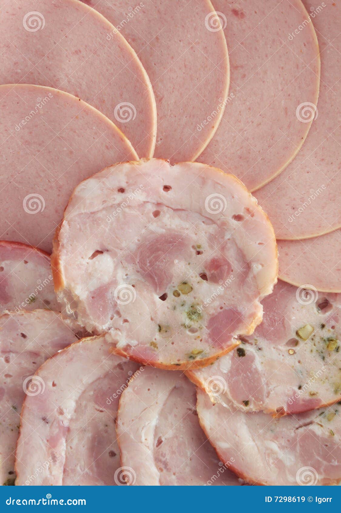 Sausage stock image. Image of slice, polony, food, fresh - 7298619