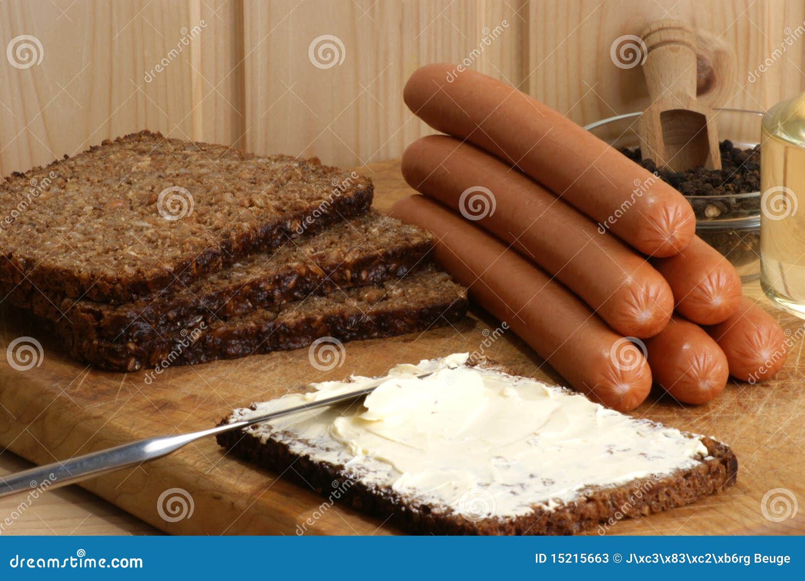 Sausage, Also Known As Knackwurst Stock Image - Image of junkfood ...