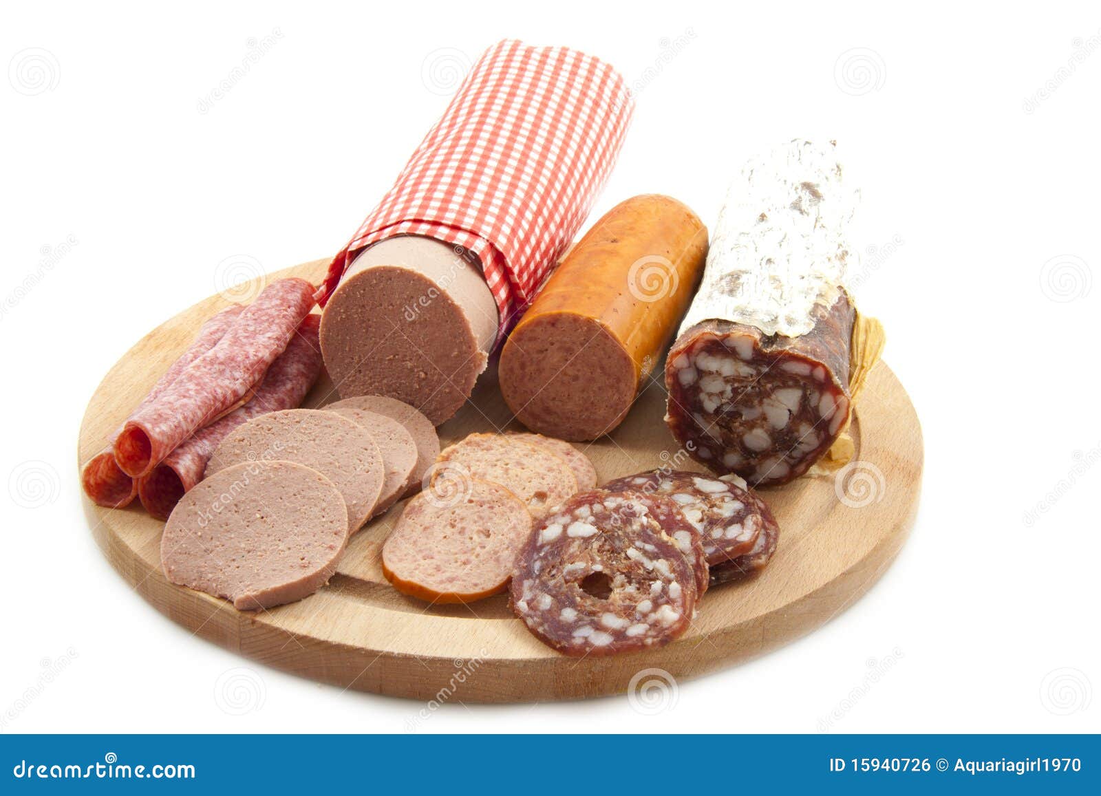 Sausage assorti stock photo. Image of fresh, sliced, closeup - 15940726