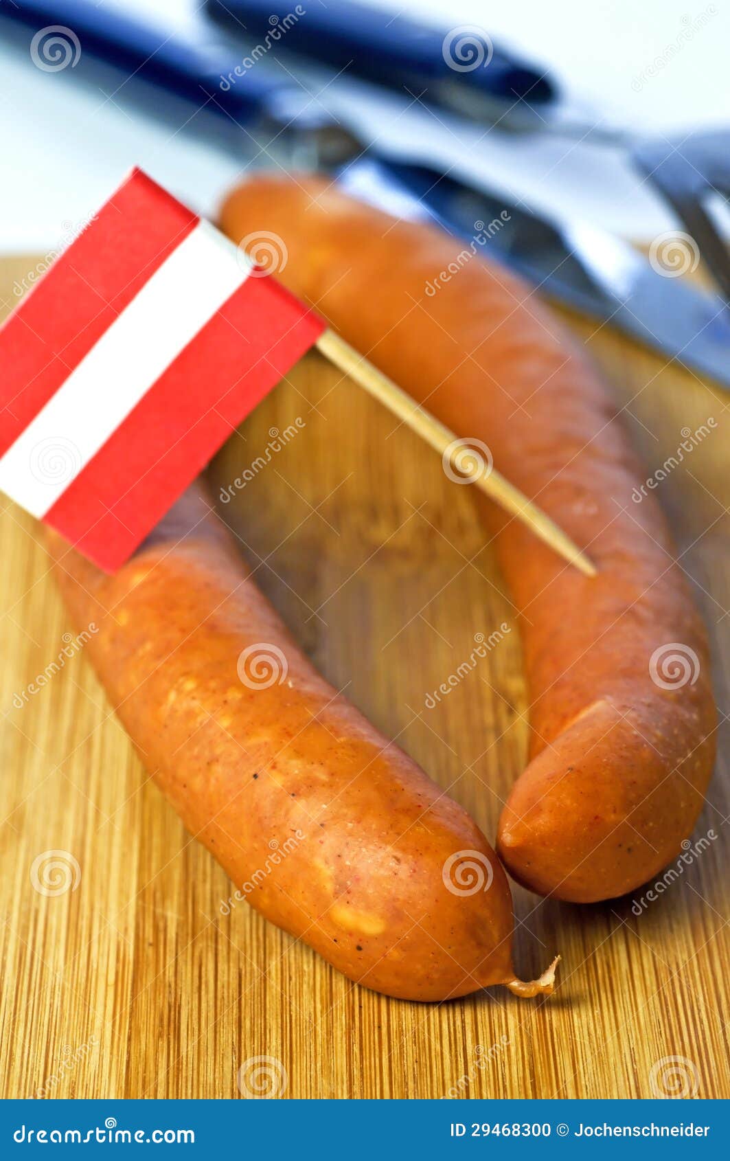 Sausage of Austria Krainer stock photo. Image of background - 29468300