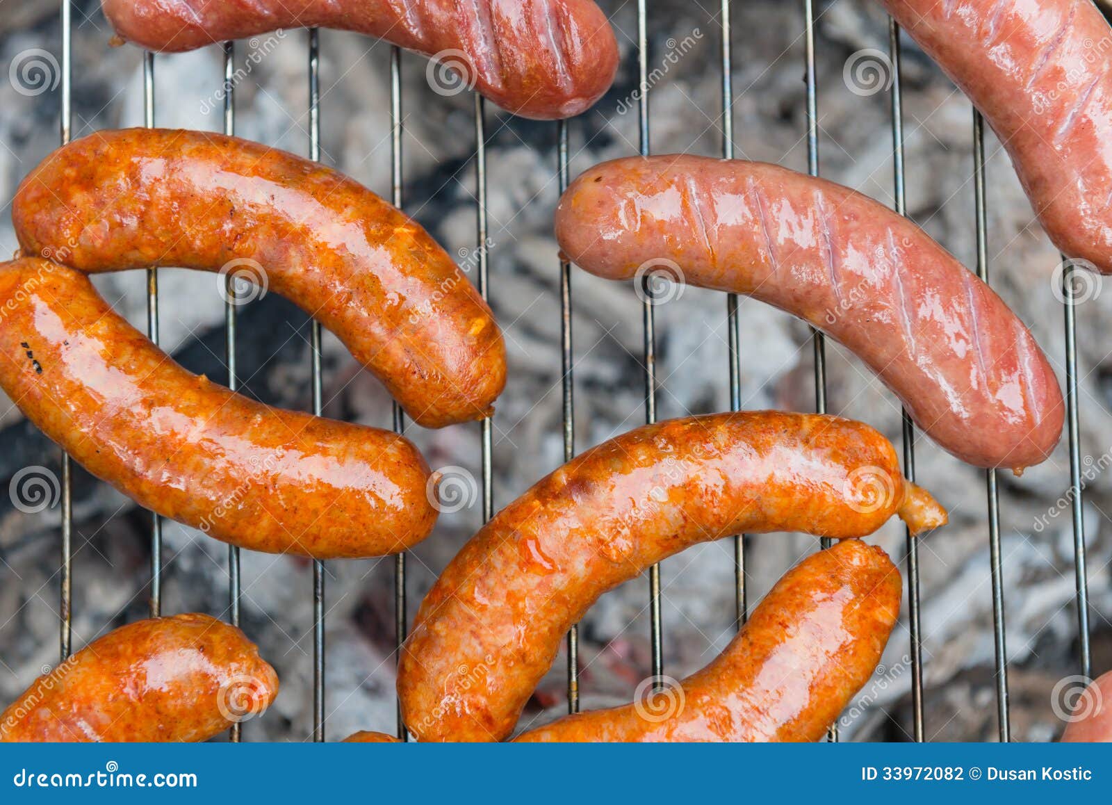 Sausage barbecue stock photo. Image of cooking, outdoor - 33972082