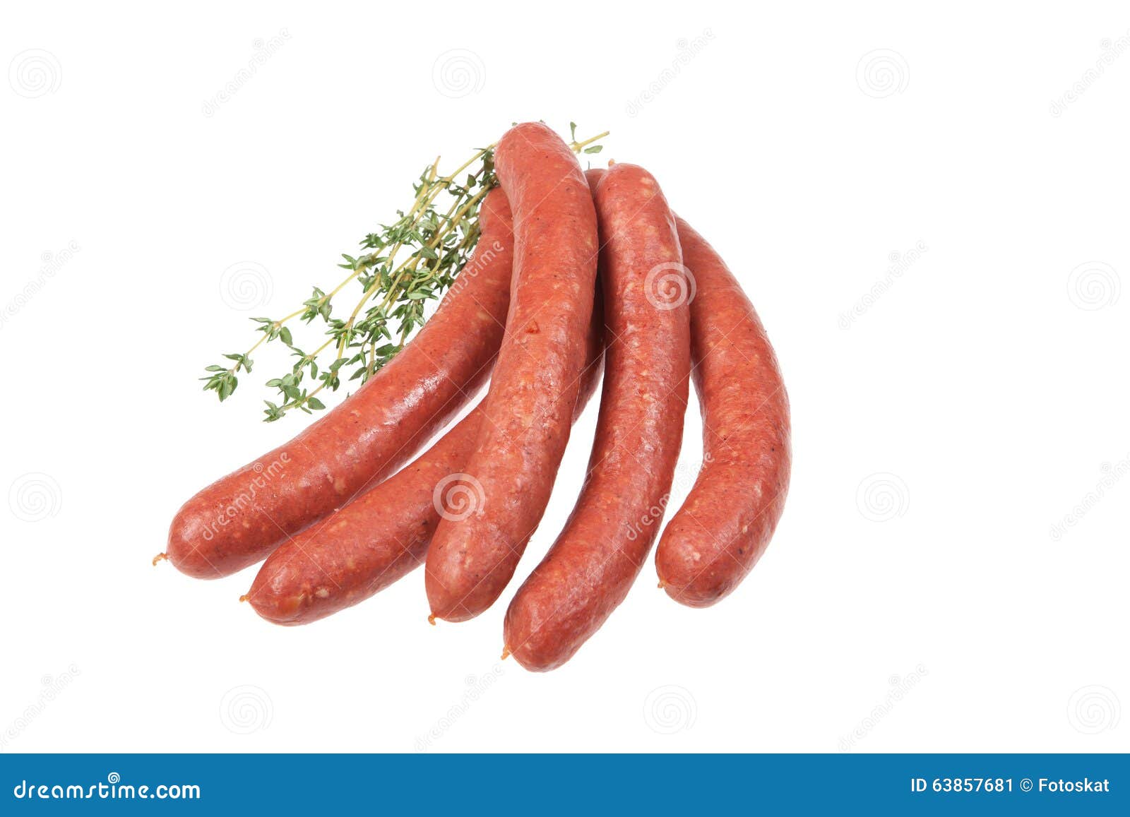 Sausage with Greenery stock image. Image of herb, meal - 63857681