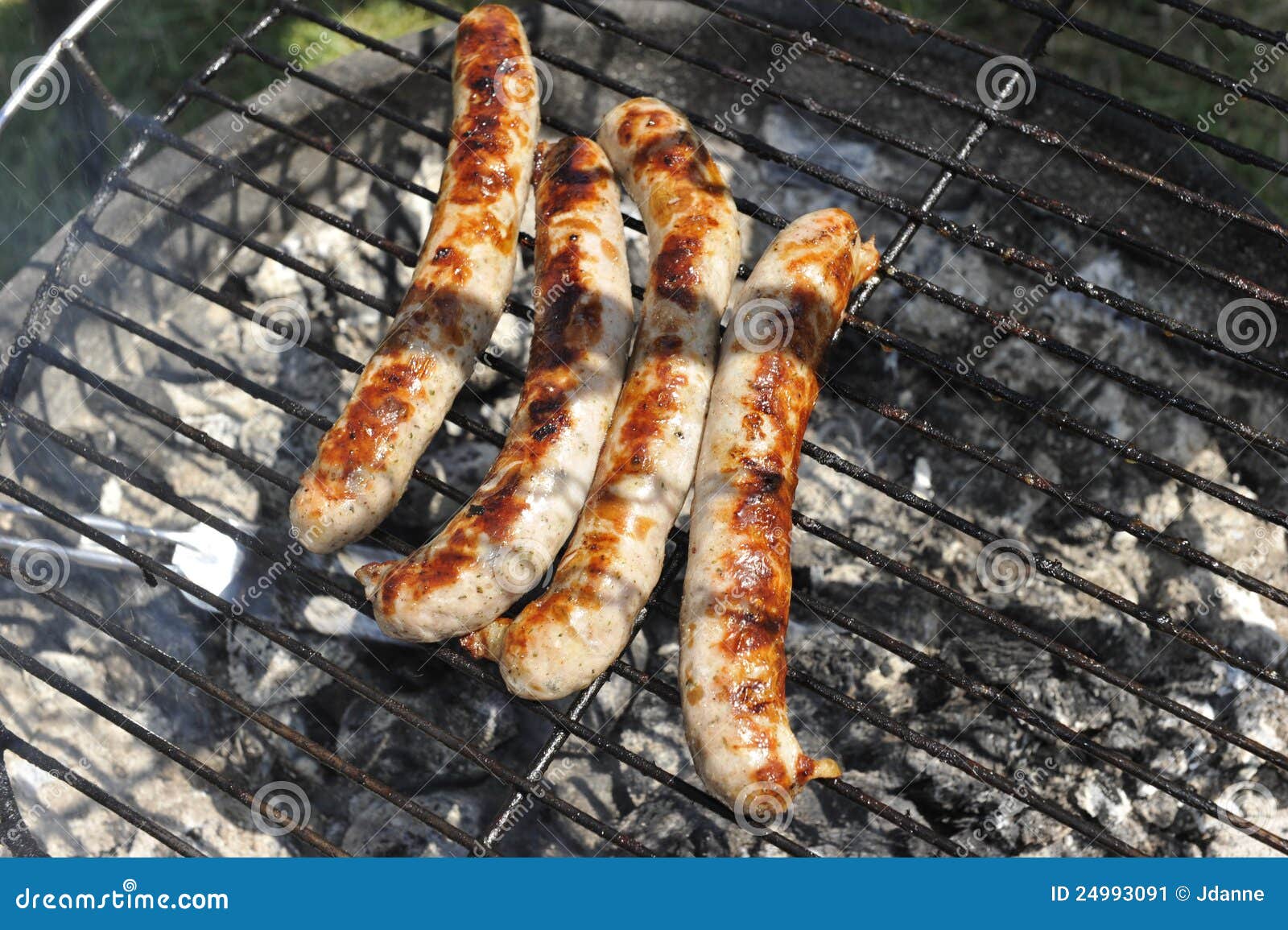 Sausage on the Grill stock image. Image of braise, grill - 24993091