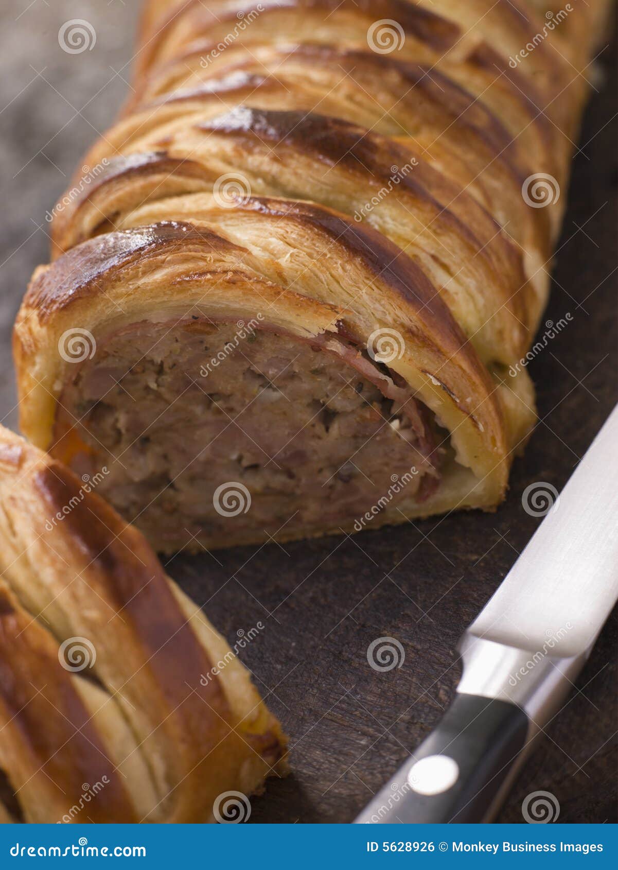 Sausage Meat Platt on a Chopping Board Stock Photo - Image of cuisine ...