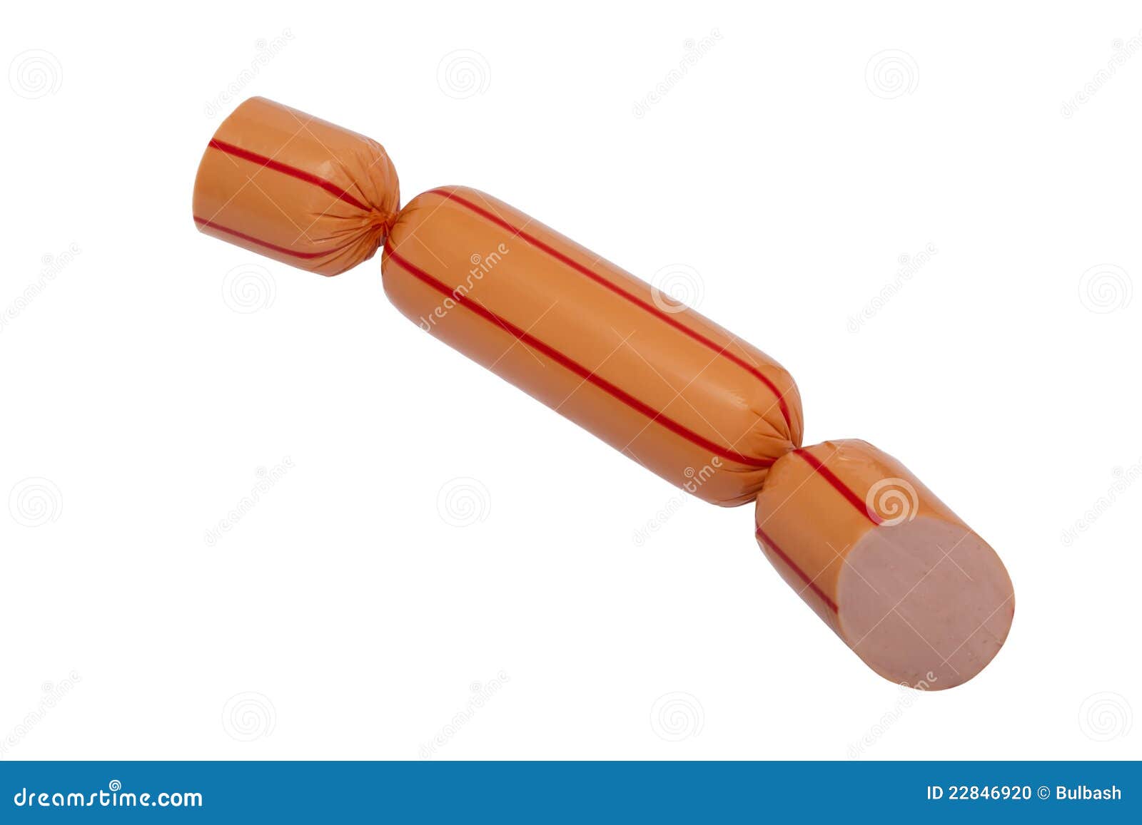 Sausage packaging stock photo. Image of meal, color, wrapped - 22846920