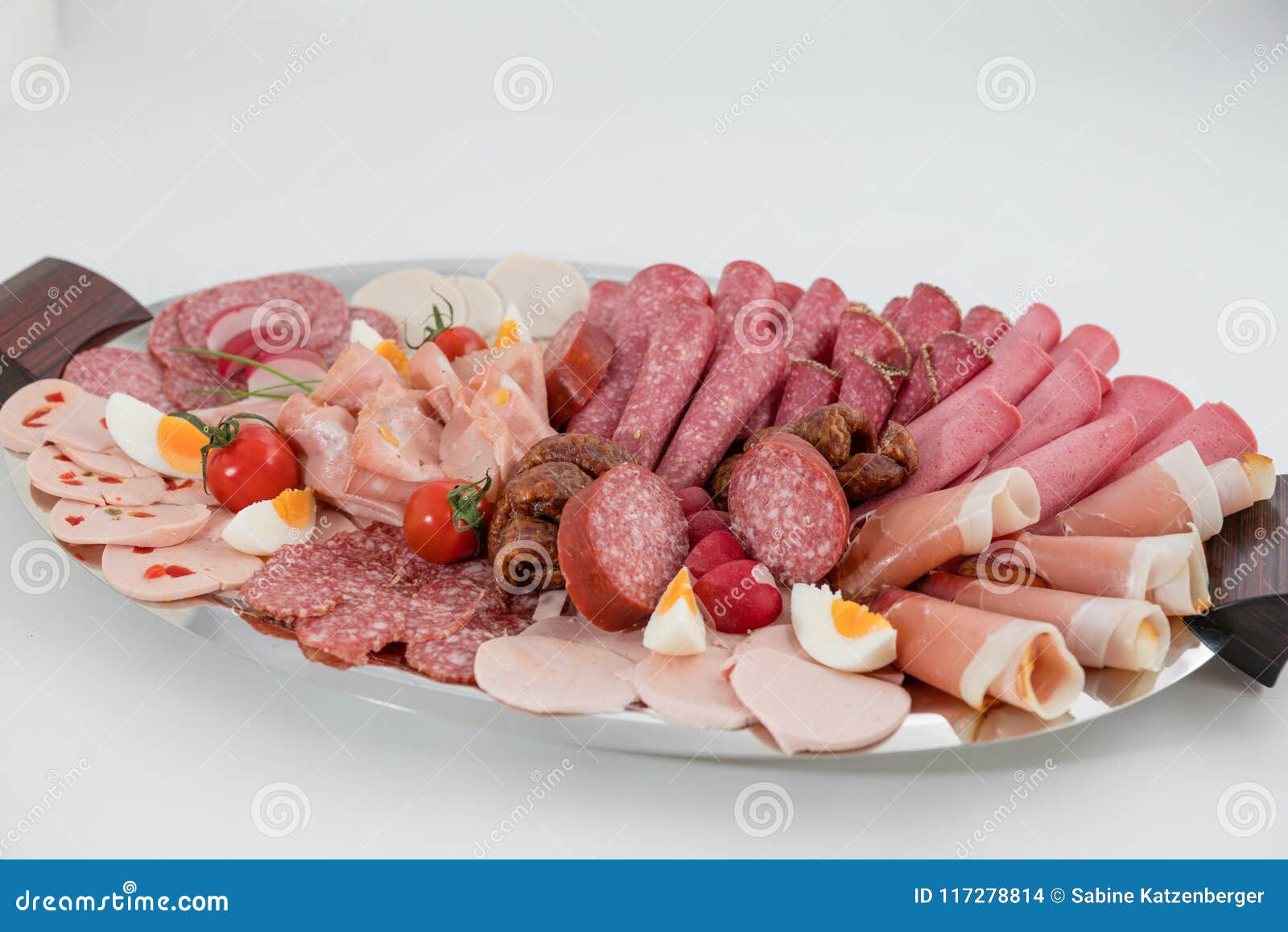 Sausage plate stock photo. Image of lunch, delicious - 117278814