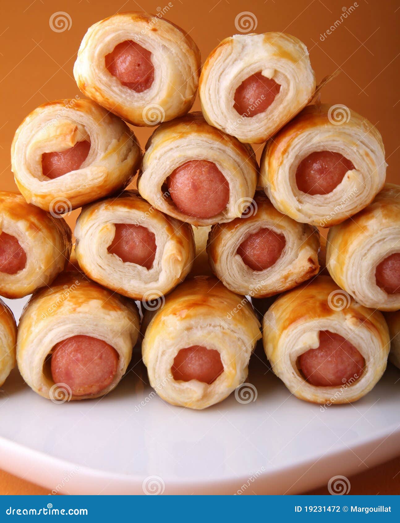 Sausage roll stock photo. Image of buffet, cuisine, bake - 19231472