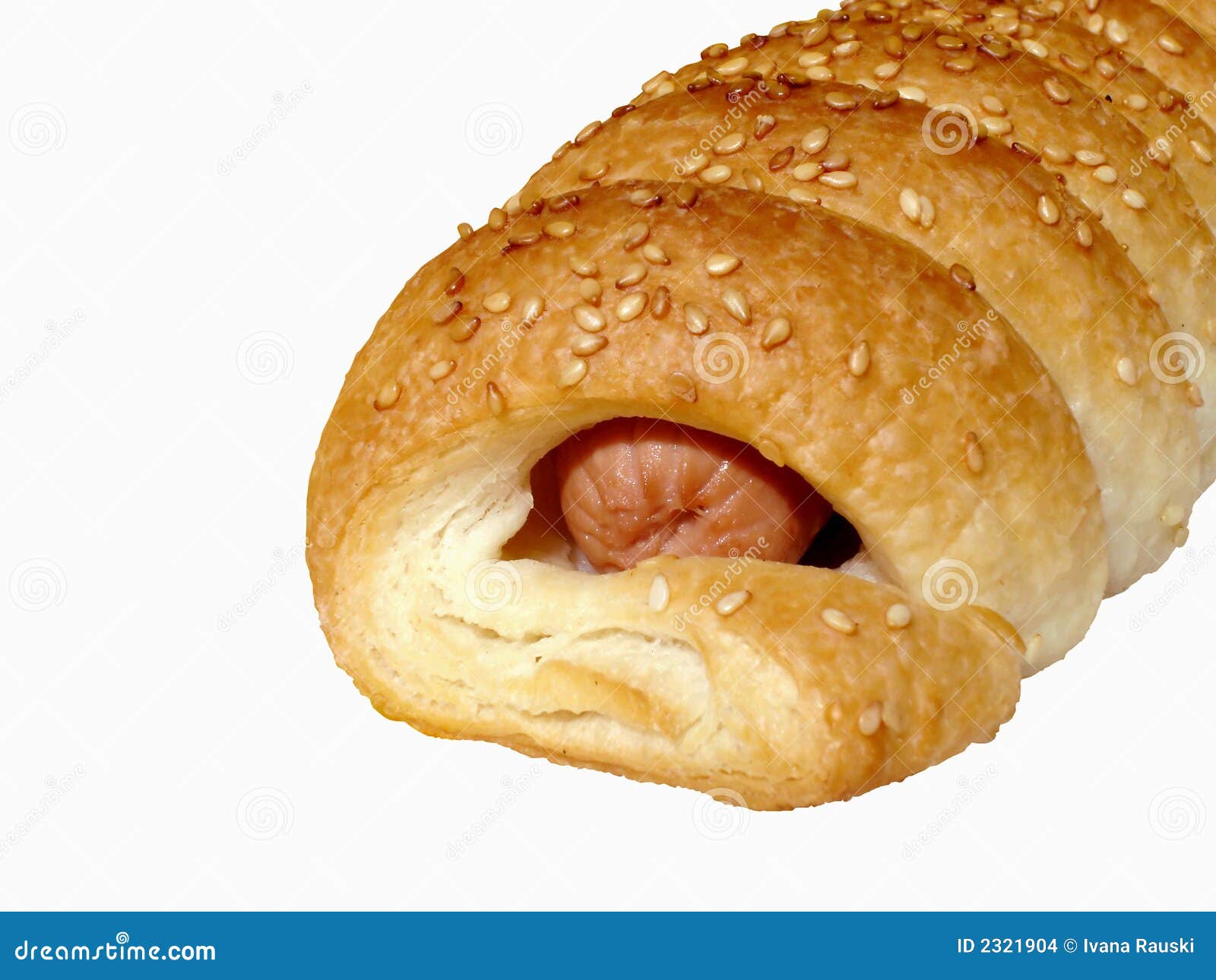 Sausage roll stock photo. Image of meal, brunch, golden - 2321904