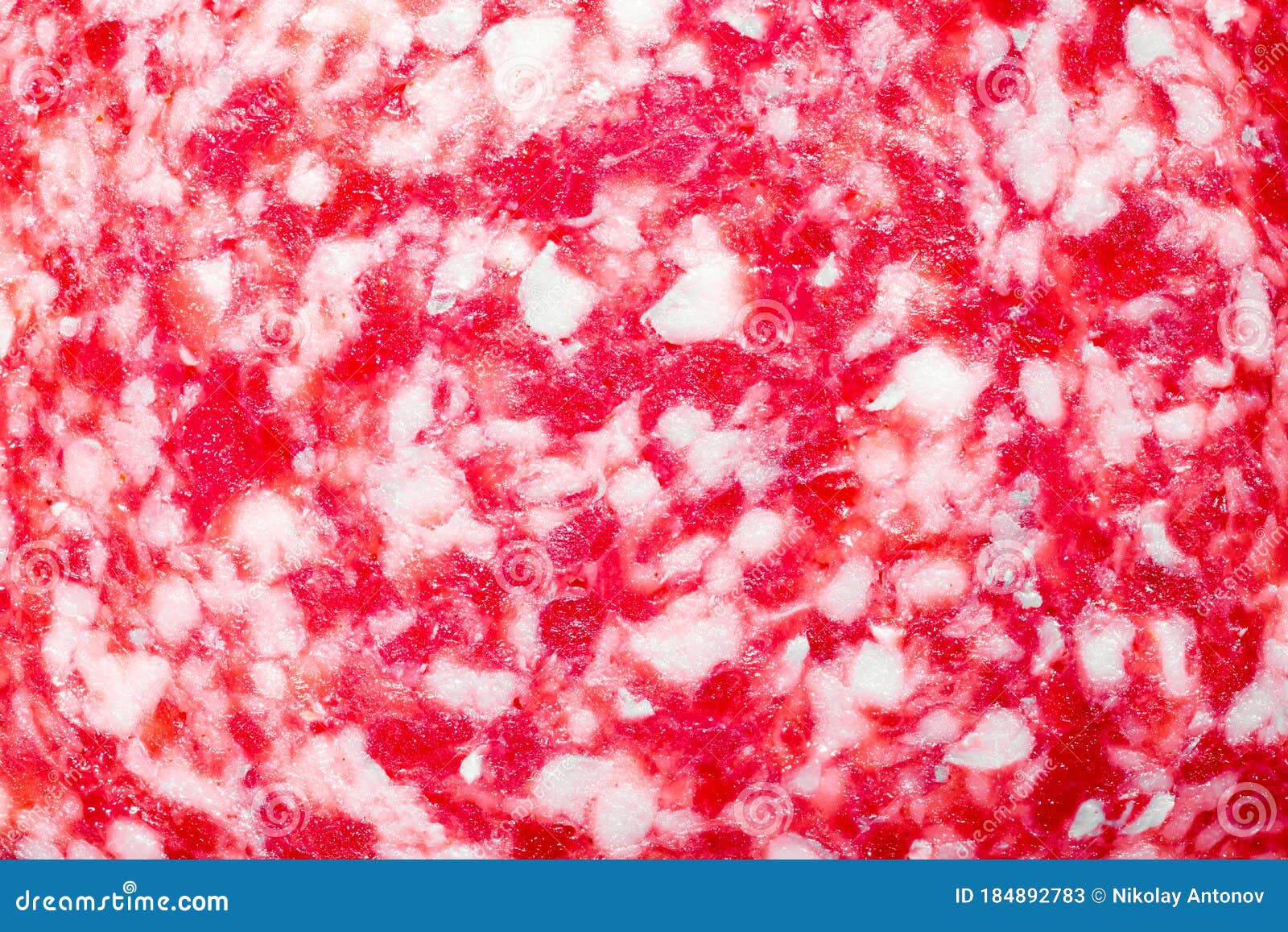 Sausage Salami As a Background. Food Meat Texture Pattern Stock Image ...